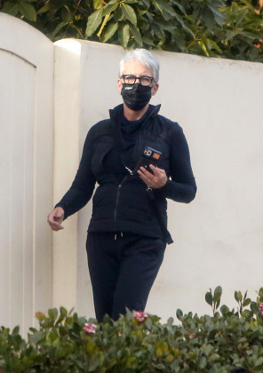 Jamie Lee Curtis Seen Going Walk Editorial Stock Photo - Stock Image ...