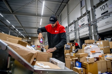 Employees Parcel Service Dpd Sort Parcels Editorial Stock Photo - Stock ...