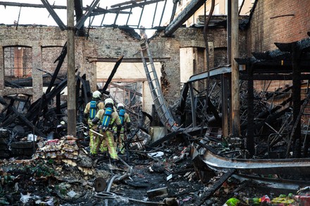 Illustration Shows Damage After Fire Yesterday Editorial Stock Photo ...