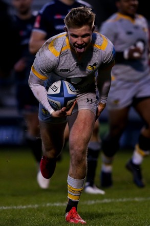 Charlie Atkinson Wasps Scores Try Editorial Stock Photo - Stock Image ...