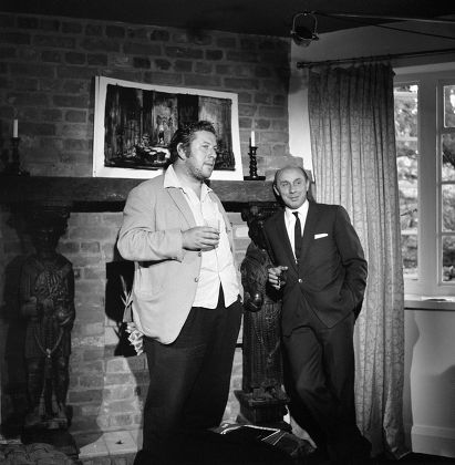 Peter Ustinov Donald Zec During Filming Editorial Stock Photo - Stock ...