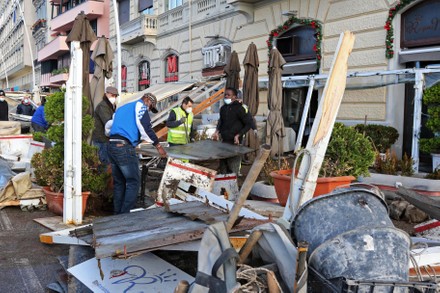 Seafront Damage Seen After Heavy Storm Editorial Stock Photo - Stock ...