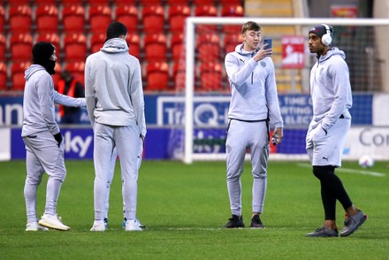 Barnsley Players Inspect Pitch Before Kick Editorial Stock Photo ...