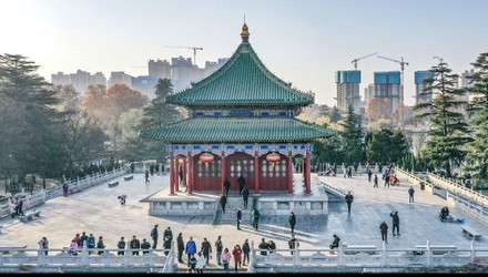 XINGQING PALACE PARK XI 'AN BUILT Editorial Stock Photo - Stock Image ...