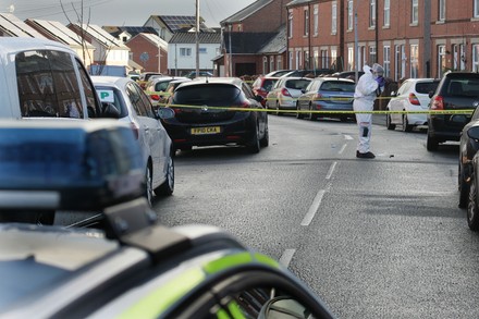 Scene Crime Officer Soco Collects Photographs Editorial Stock Photo ...