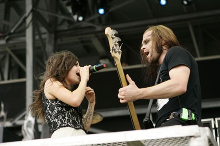 Lacey Sturm Kirkpatrick Seals Flyleaf Performs Editorial Stock Photo ...