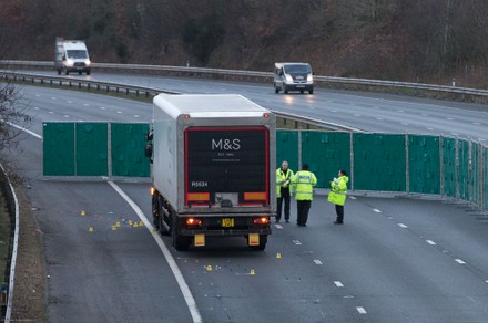 Police Accident Investigation Officers Scene Incident - Foto de stock ...