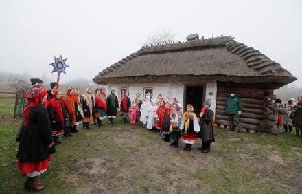 Ukrainian Children Wearing Traditional Attire Sing Editorial Stock ...