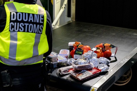 Dutch Customs Personnel Checks Vehicles Coming Editorial Stock Photo ...