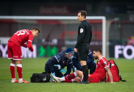 Tom Dallison Crawley Town Receives Treatment Editorial Stock Photo ...