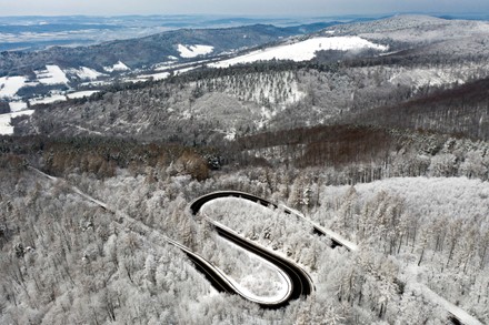18 Snow in south-eastern Poland, Wujskie - 08 Jan 2021 Stock Pictures ...