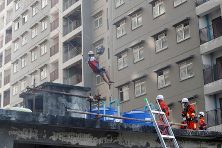 Members Myanmar Fire Services Department During Editorial Stock Photo ...