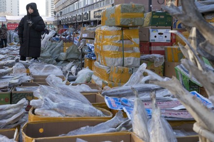 China Heilongjiang Fuyuan Fish Market - 09 Jan 2021 Stock Pictures ...