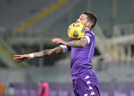 Fiorentinas Midfielder Cristiano Biraghi Action During Editorial Stock ...
