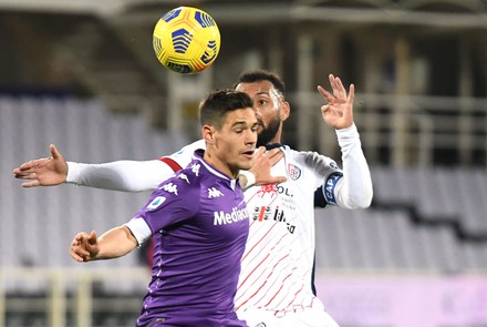 Fiorentinas Goalkeeper Bartlomiej Dragowski Action During Editorial ...