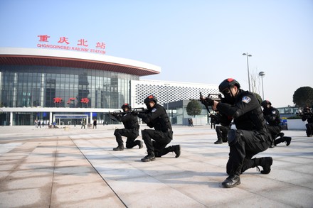 Railway Police Officers Attend Tactical Gun Editorial Stock Photo ...