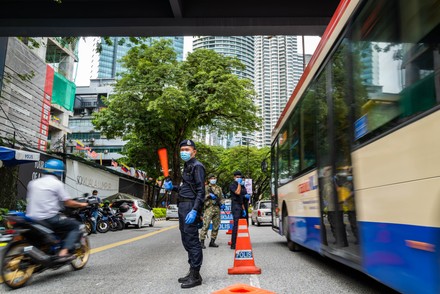 Police Officers Soldiers Seen Check Point Editorial Stock Photo - Stock ...