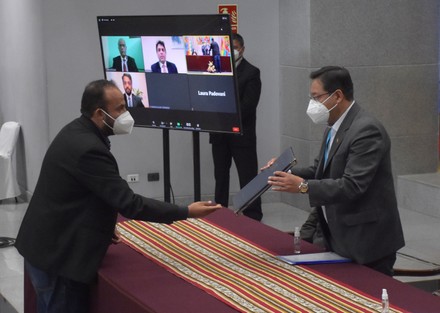 Bolivian President Luis Arce R Receives Editorial Stock Photo - Stock ...