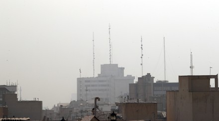 Smog Obscures Buildings Capital City Tehran Editorial Stock Photo ...