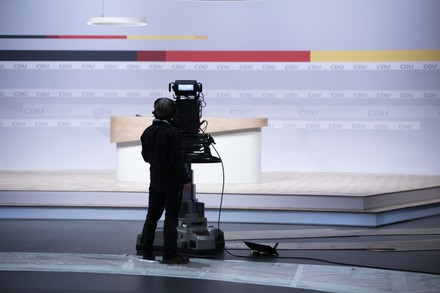 Cameraman Stands Near Stage Prior Germanys Editorial Stock Photo ...