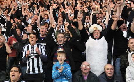 Newcastle United Fans Celebrate Their Team Editorial Stock Photo ...