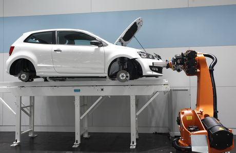 Volkswagen Car Production Robot Editorial Stock Photo - Stock Image ...