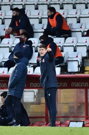 Stevenage Manager Alex Revell Pointing Gesturing Editorial Stock Photo ...