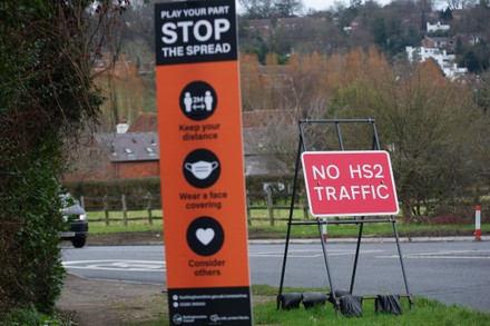 SIGN NO HS2 TRAFFIC CARRYING OUT Editorial Stock Photo - Stock Image ...