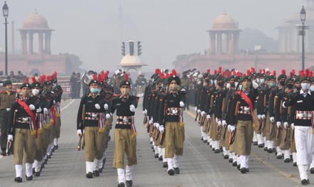 Ncc Cadets During Republic Day Parade Editorial Stock Photo - Stock ...