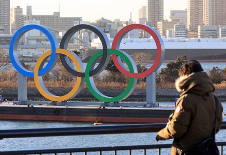 Large Olympic Symbol Five Rings Displayed Editorial Stock Photo - Stock ...