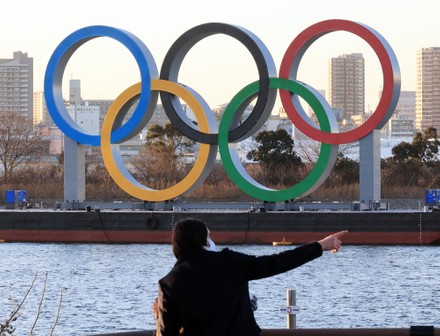 Large Olympic Symbol Five Rings Displayed Editorial Stock Photo - Stock ...