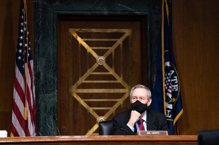 Senator Mike Crapo Ridaho Listens During Editorial Stock Photo - Stock ...