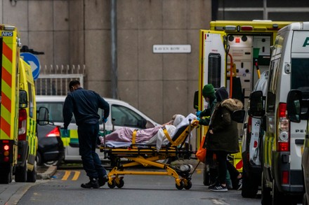 Ambulances Arrive Accident Emergency Department Drop Editorial Stock ...