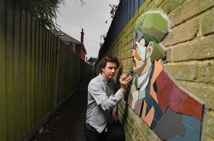 __COUNT__ Artist Matthew Byrom photoshoot, Bournemouth, UK - 18 Jan ...
