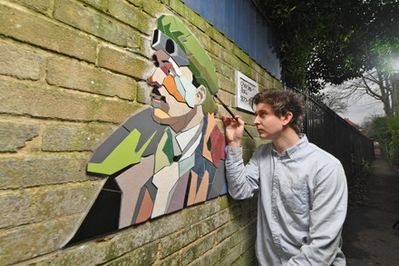 Matthew Byrom Makes Portraits Out Tiles Editorial Stock Photo - Stock ...