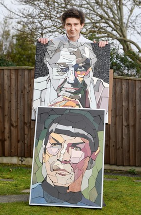 Matthew Byrom Makes Portraits Out Tiles Editorial Stock Photo - Stock ...