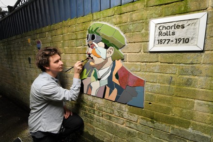 Matthew Byrom Makes Portraits Out Tiles Editorial Stock Photo - Stock ...