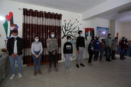 Palestinian Youth Perform Traditional Dance Dabke Editorial Stock Photo ...