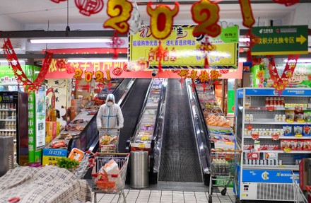 Volunteer Buys Daily Necessity Goods According Editorial Stock Photo ...