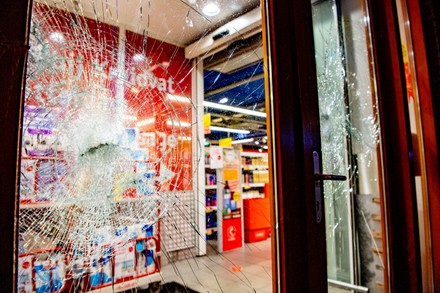 Damage Shops Windows Rotterdam South On Editorial Stock Photo - Stock ...