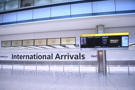 International Arrivals Heathrow Airport Near London Editorial Stock ...