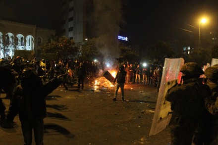 People Set Fire During Protest Tripoli Editorial Stock Photo - Stock ...