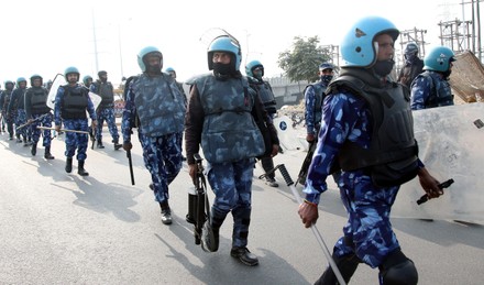 Indian Members Rapid Action Force Raf Editorial Stock Photo - Stock ...