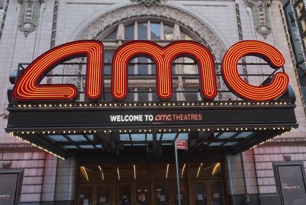 AMC Movie Theatre, New York, USA - 28 Jan 2021 Stock Pictures ...