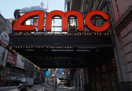 AMC Movie Theatre, New York, USA - 28 Jan 2021 Stock Pictures ...