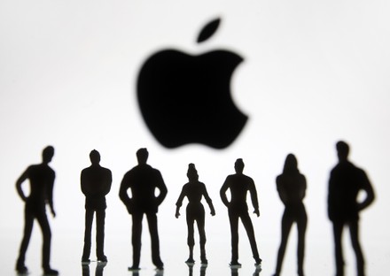 This Photo Illustration Apple Logo Seen Editorial Stock Photo - Stock ...