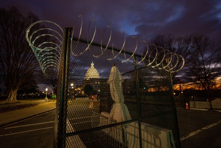 Non Scalable Security Fencing Razor Wire Editorial Stock Photo - Stock ...