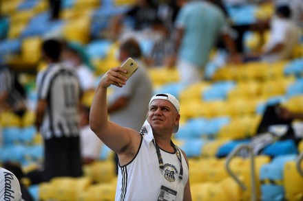 Santos Fan Takes Photo Stands Before Editorial Stock Photo - Stock ...