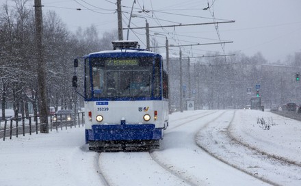 Latvia Riga Severe Weather Snow - 30 Jan 2021 Stock Pictures, Editorial ...