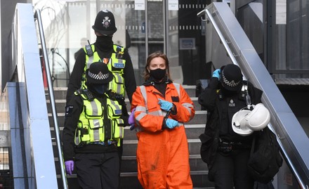 HS2 protest in London, United Kingdom - 02 Feb 2021 Stock Pictures ...